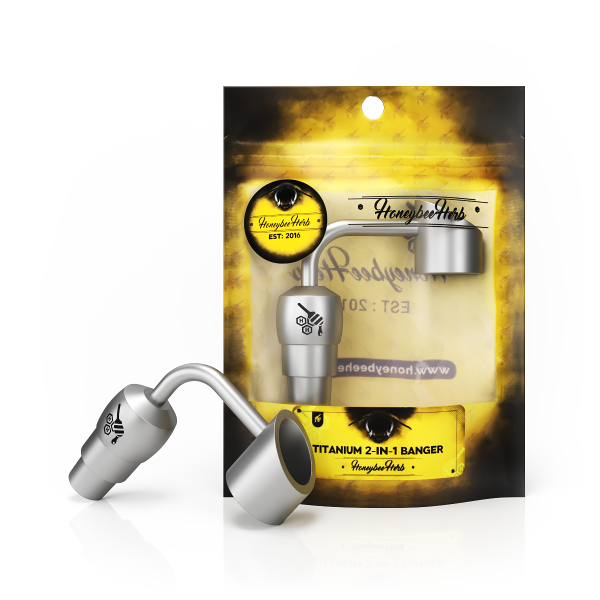 Titanium 2-in-1 Banger Dab Nail | Honeybee Herb – CannaDevices